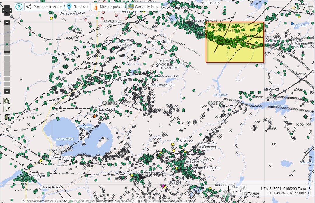 Guide – carte interactive - Géologie Québec