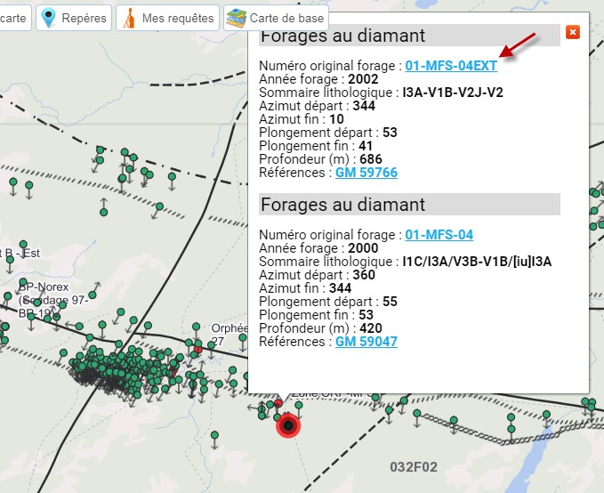 Guide – carte interactive - Géologie Québec